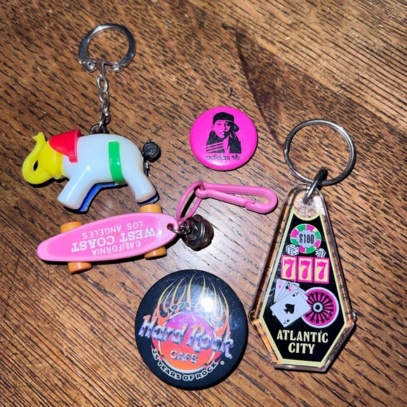 Vintage | Other | Vintage 8s And 90s Lot Of Keychains And Pins | Poshmark